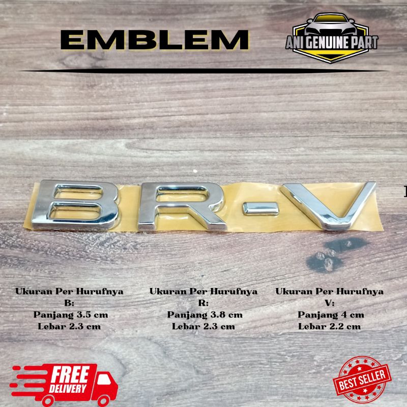 Jual Logo Emblem Bagasi Tulisan BR-V BRV Original | Shopee Indonesia