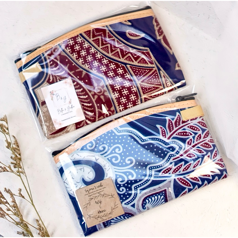 Jual READY PAKET 50PCS! SOUVENIR PERNIKAHAN DOMPET POUCH BATIK KHAS JOGJA | Shopee Indonesia