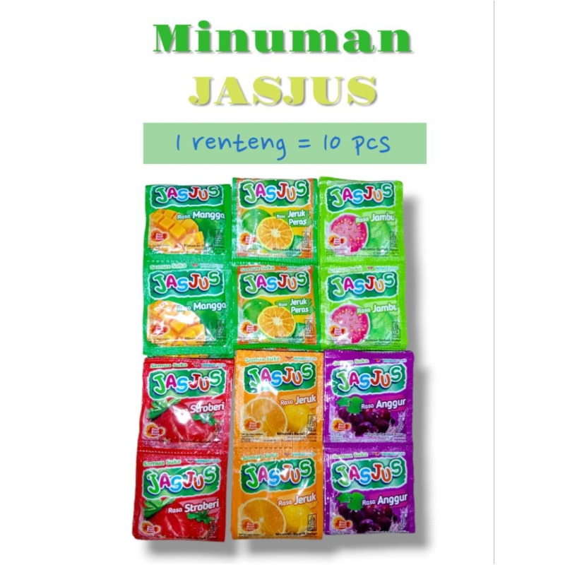 Jual Minuman buah segar Jasjus 10 pcs × 6 gr [ HARGA 1 RENTENG ] JASJUS ...
