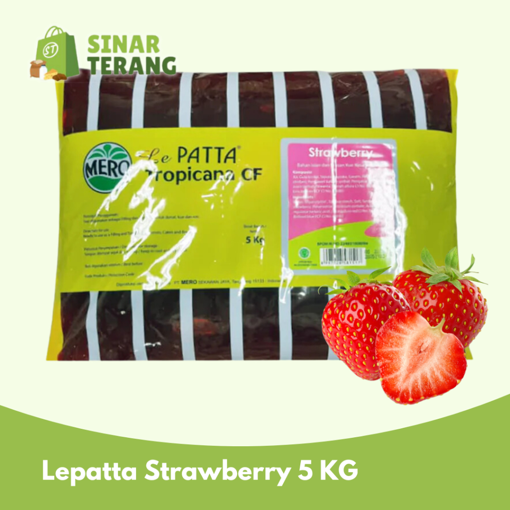 Jual Selai Lepatta Tropicana CF Strawberry lepata 5 KG | Shopee Indonesia