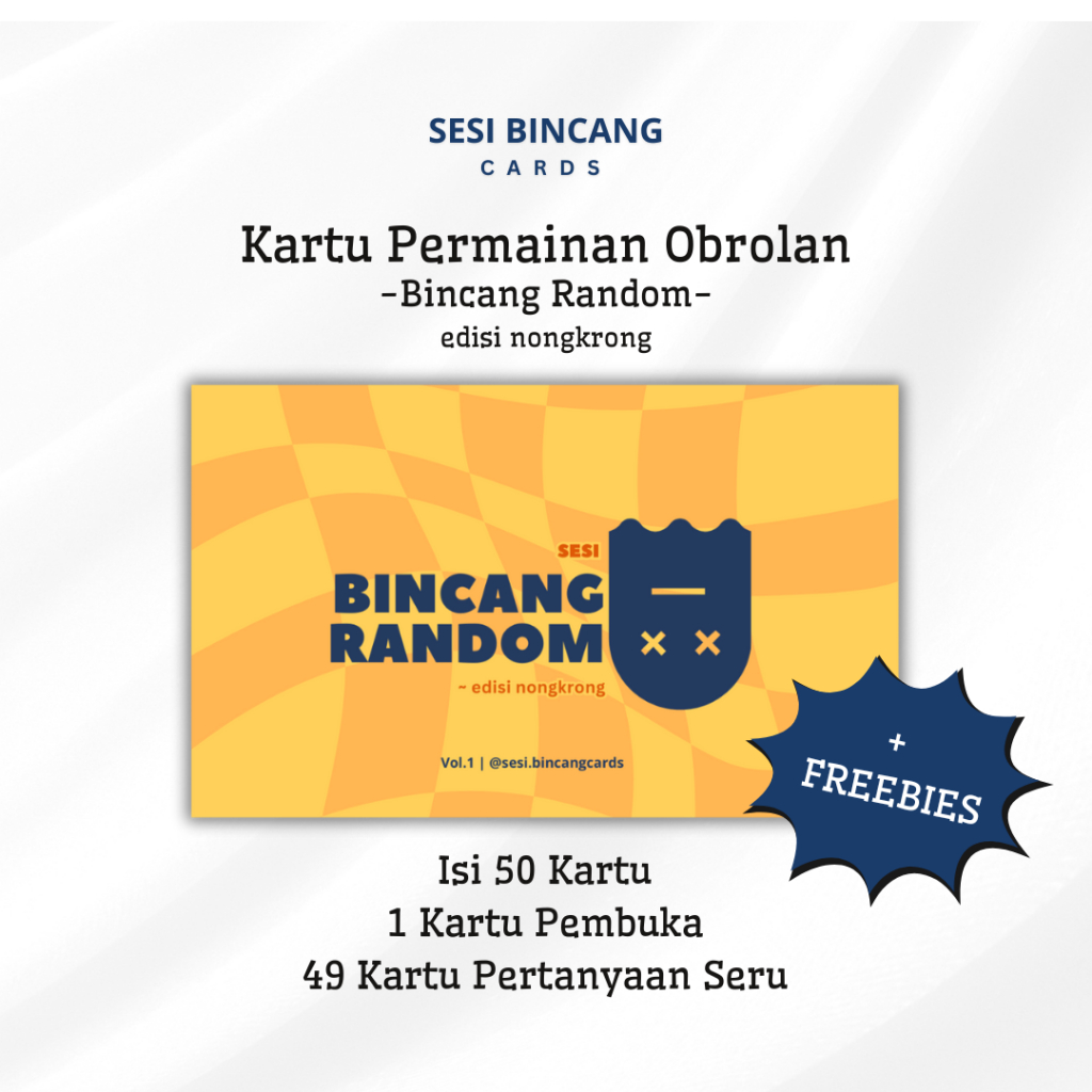 Jual Sesi Bincang - Kartu Permainan Obrolan Bincang Random Ngobrol Bersama Teman/Pacar Nongkrong ...