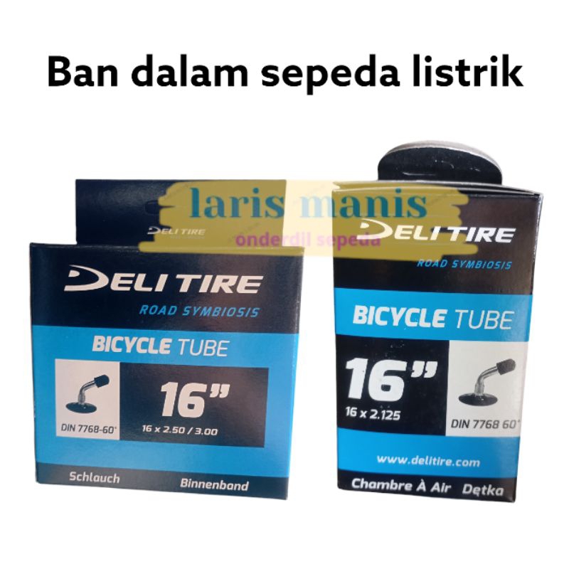 Jual deli tire ban dalam 16 x 2.50/3.00 atau 2.125 dop bengkok | Shopee Indonesia