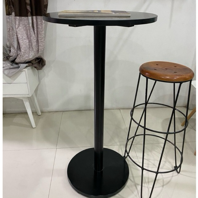 Jual Meja bar tinggi 1 meter kaki besi kuat dan minimalis modern ...