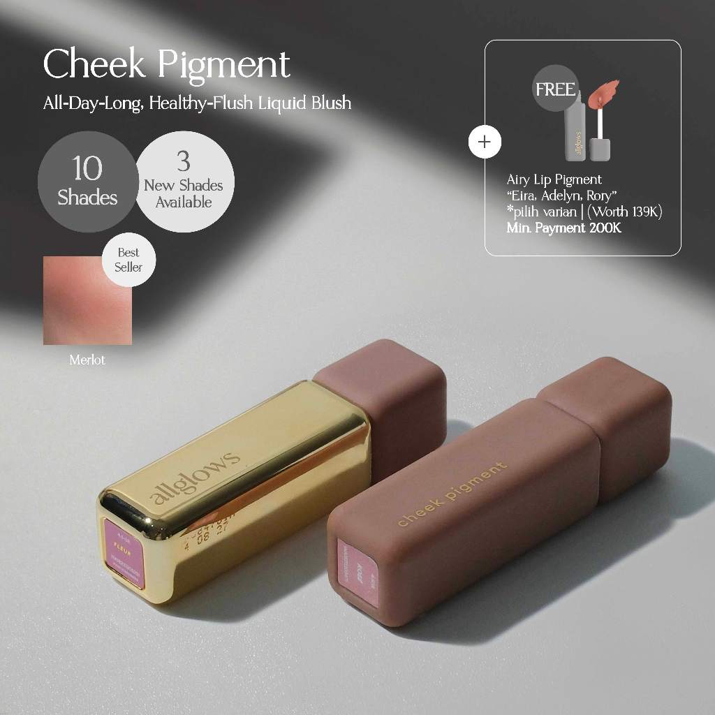 Jual Allglows - Cheek Pigment (Liquid Blush, Matte Finish, 8 Hours ...