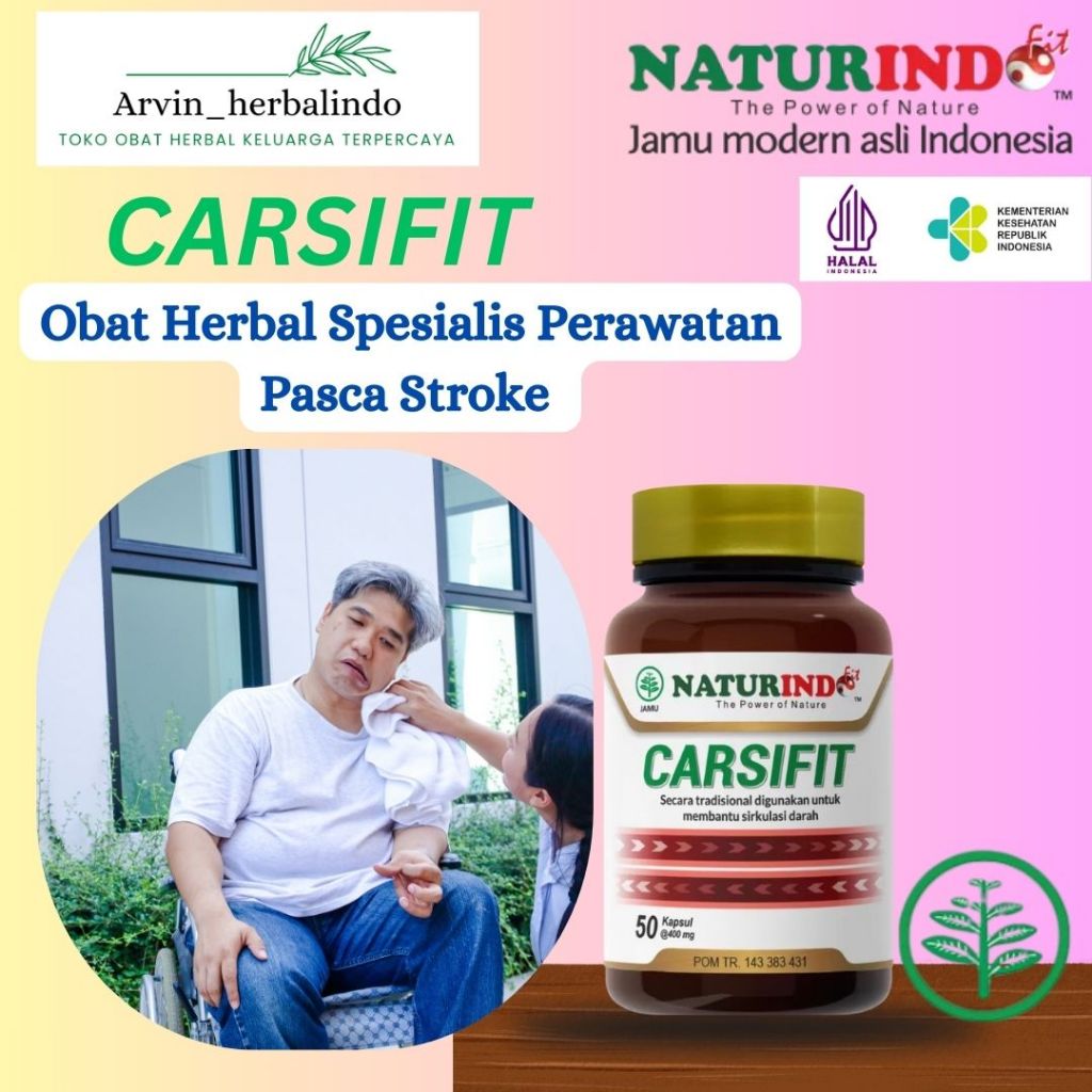 Jual Obat Stroke CARSIFIT Untuk Mengatasi Merawat Menyembuhkan Stroke ...