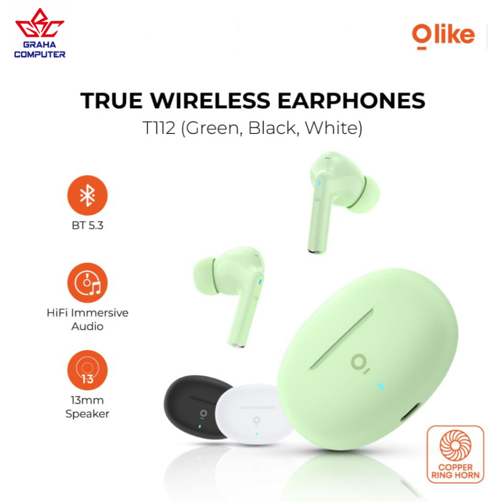 Jual OLIKE TWS T112 Bluetooth Earphone Earbuds ORIGINAL | Shopee Indonesia