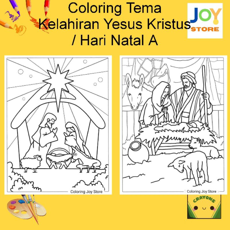 Jual Kertas Gambar Mewarnai ukuran A4 dan A5 150 gsm - Coloring Paper ...