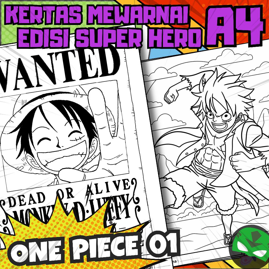 Jual MEDIA KERTAS KREATIFITAS MEWARNAI ANAK A4 DENGAN PRINT CETAK BUKAN ...