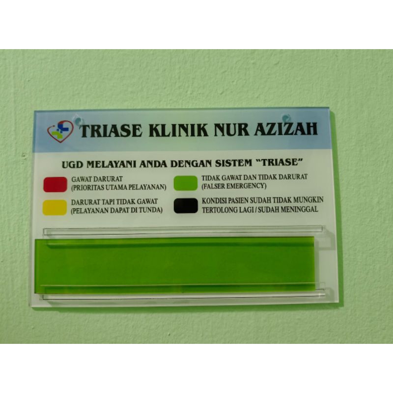 Jual PAPAN TEMPEL PAPAN AKRILIK RUMAH SAKIT | Shopee Indonesia