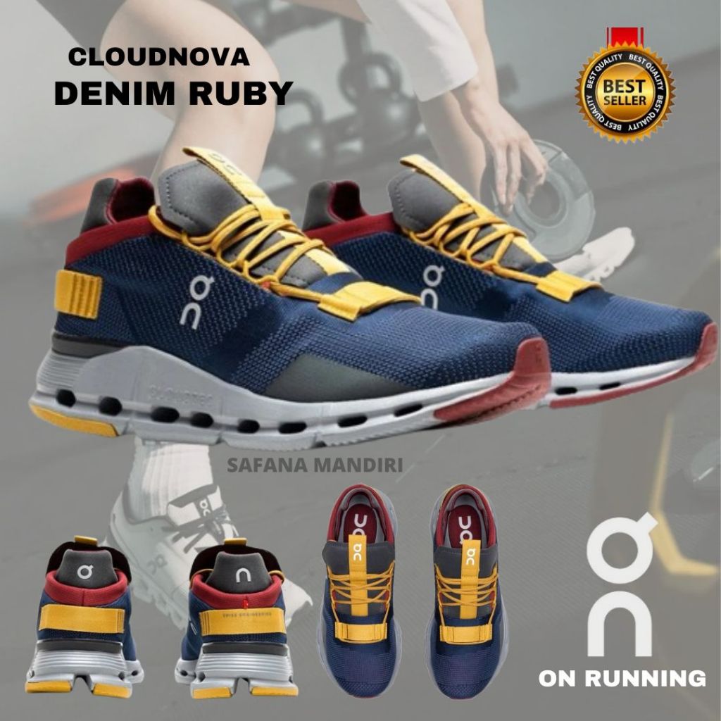 Jual Sepatu ON CLOUD NOVA DENIM RUBY Origin On Performance Running Shoes Luxury Brand Footwear ...