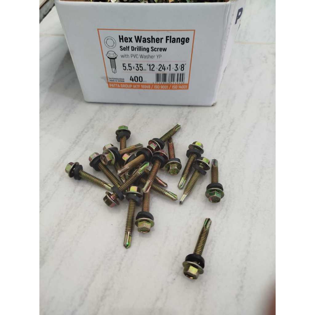 Jual Baut Atap Patta 12x35 / Baut Drilling Patta 12x35 PTA | Shopee ...