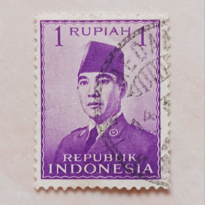 Jual (AF) Perangko Indonesia 1951 Presiden Soekarno 1 rupiah Used ...