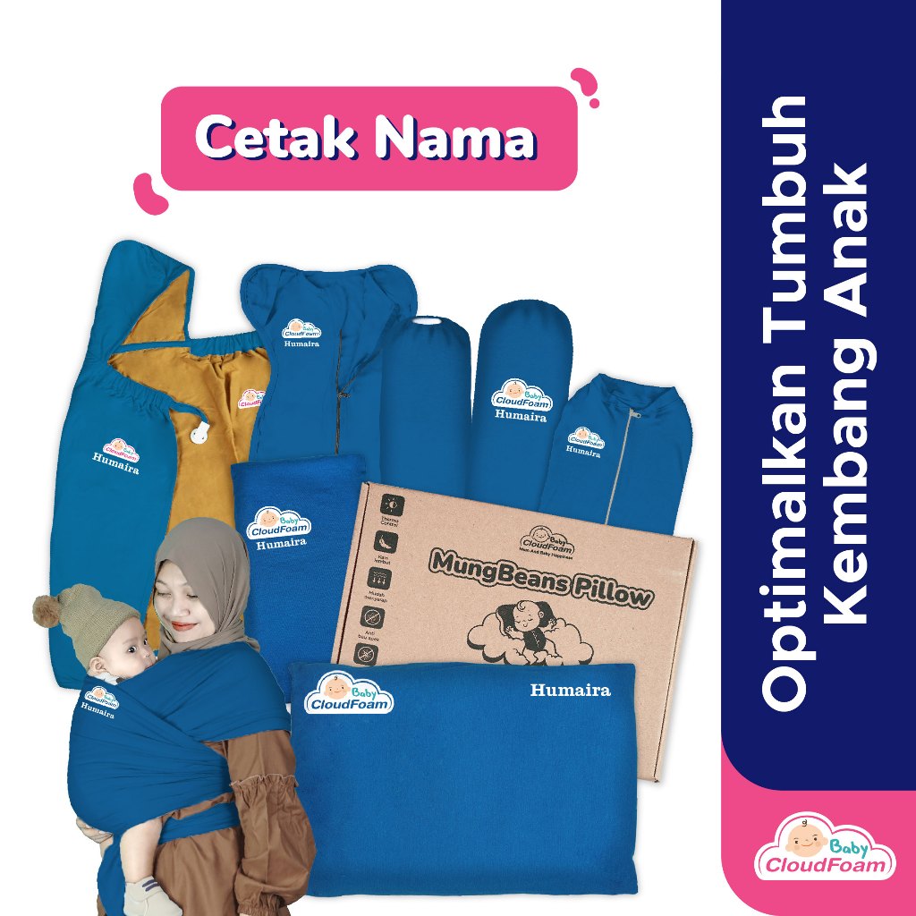 Jual Baby Cloudfoam Cetak Nama / Sablon Nama Tinta SNI | Shopee Indonesia