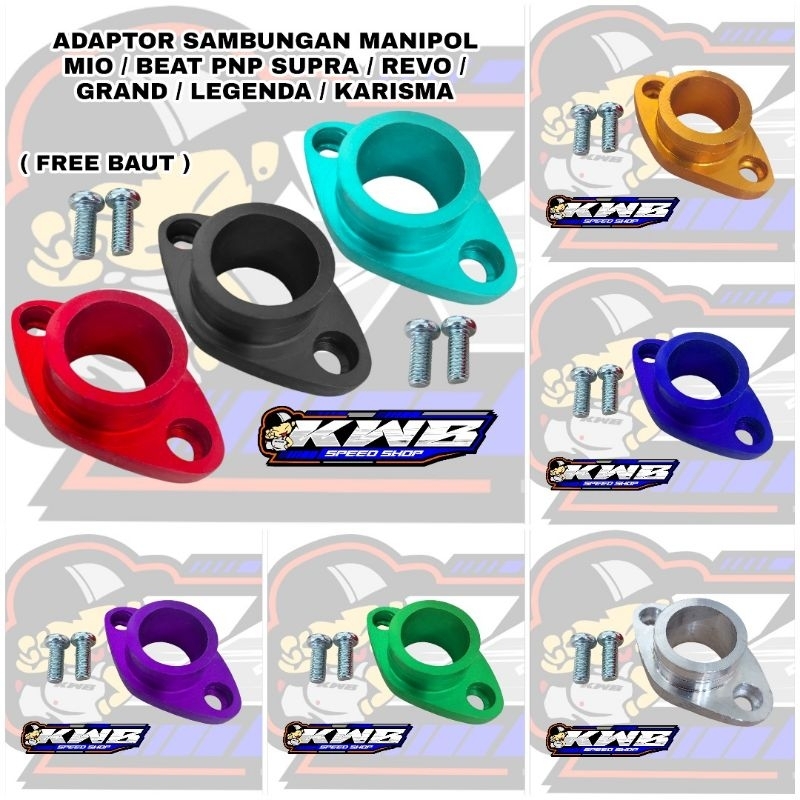 Jual Adaptor sambungan manipol manifold mio beat pnp ke karbu revo grand legenda karisma supra ...
