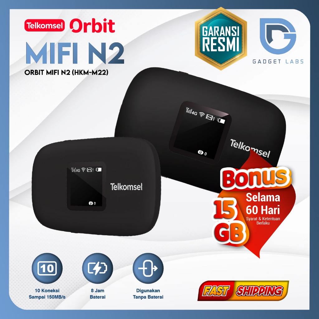 Jual Telkomsel Orbit Mifi N1 / N2 - HKM M21 M22 Modem Mifi Wifi ...