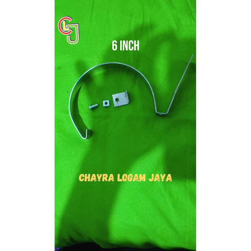 Jual gantungan talang bulat/ klem 1/2 lingkaran / sambungan klem ...