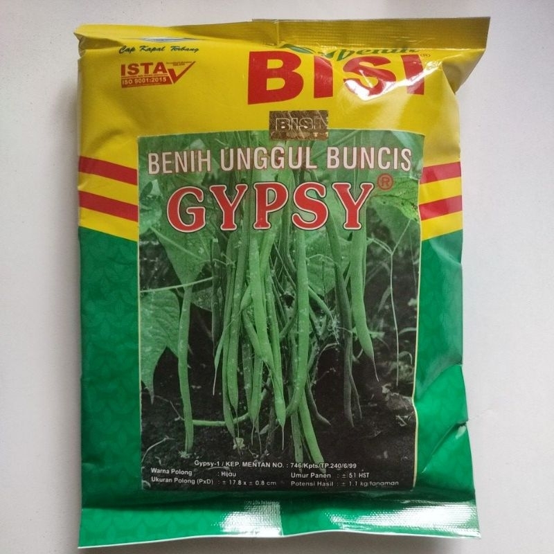 Jual Buncis gypsy 500 gram isi +- 2100 biji tanaman tegak buncis baby ...