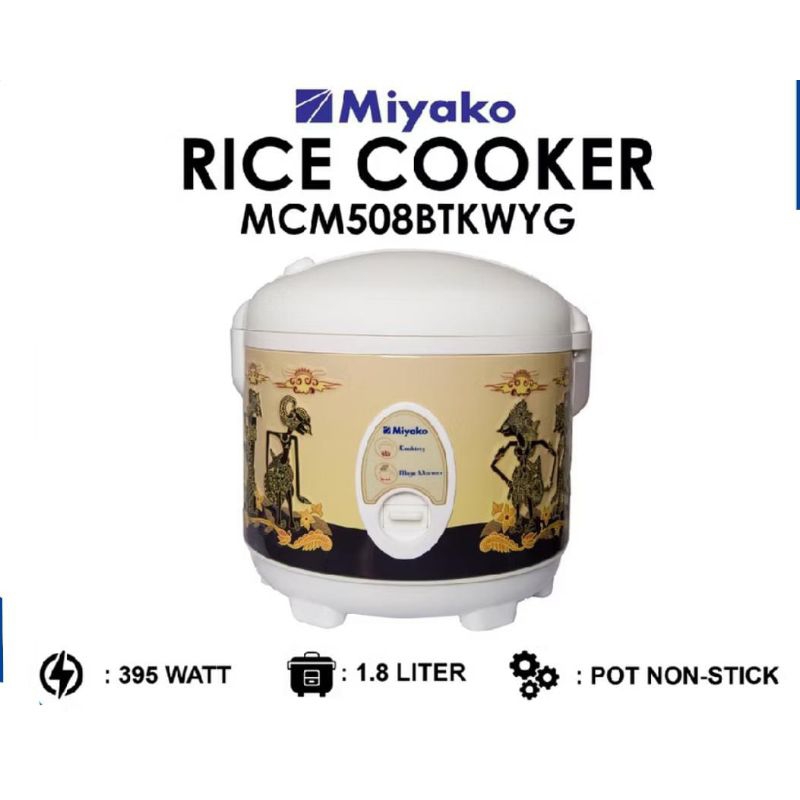 Jual Miyako Magicom Batik Wayang 1,8L masak nasi penanak nasi magikom ...