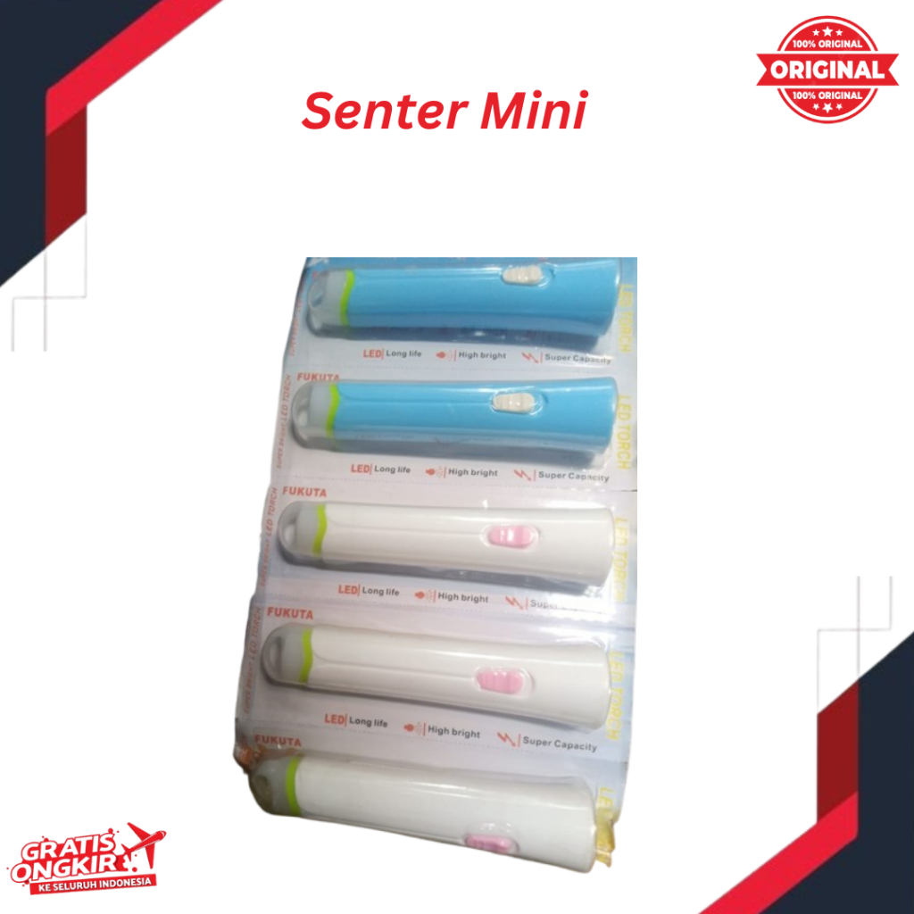 Jual SENTER KECIL FUKUTA PENCAHAYAAN LAMPU TERANG MULTIFUNGSI TORCH LED ...