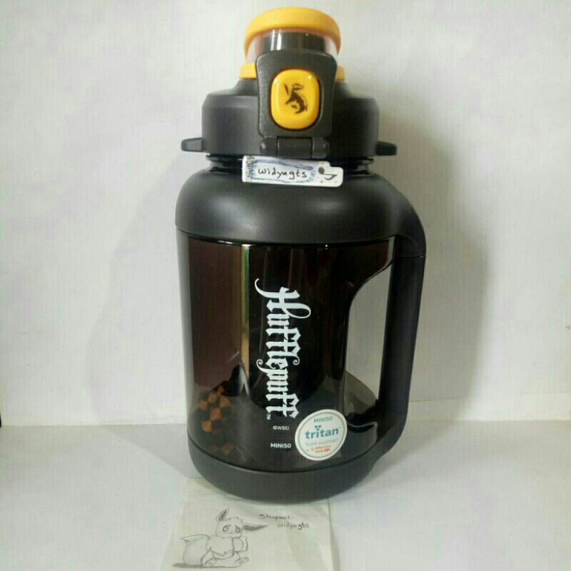 Jual Miniso x Harry Potter Tritan Bottle with Strap (1,6L)(Black ...