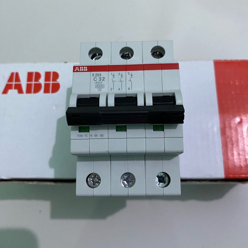 Jual Mcb 3 Phase 32 amper ABB / Mcb 3phase 32A ABB Original | Shopee Indonesia