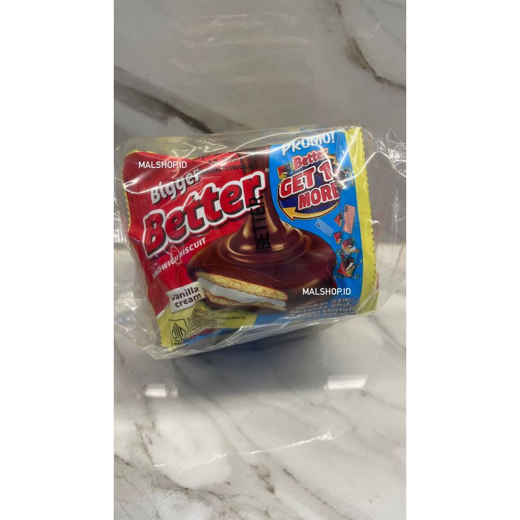 Jual Mayora Better Bigger Sandwich Vanilla Cream 27gram (MALSHOP ...
