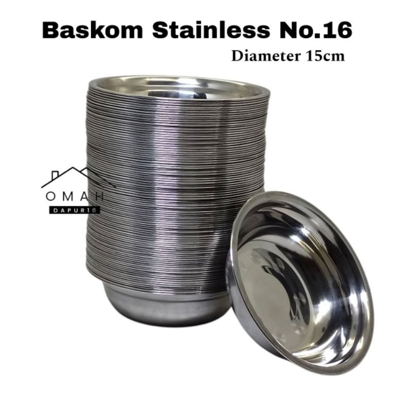 Jual 1pcs Baskom Stainless Steel / Waskom Stainless Uk 16 18 20 22 24 ...