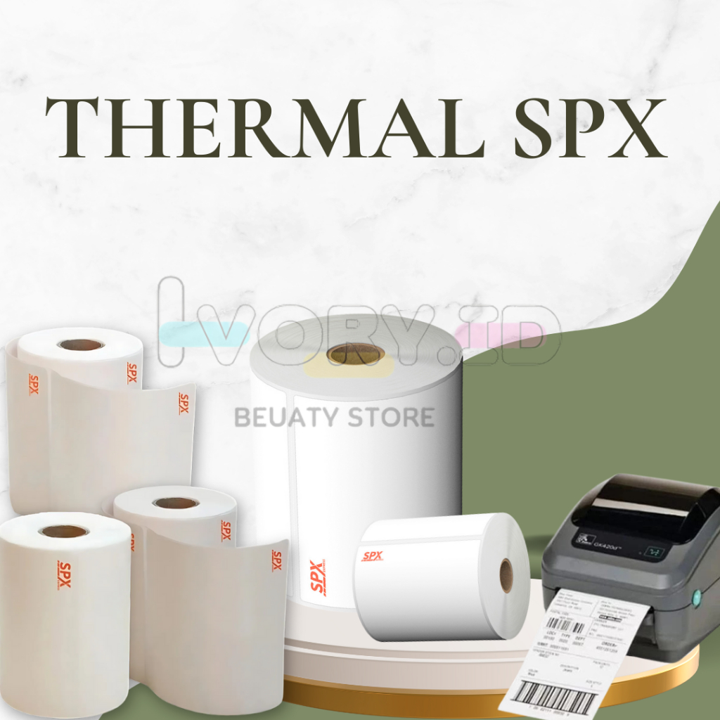 Jual Kertas Thermal Roll isi 250 Lembar Ukuran A6 120 mm / 150 mm Kertas Label Printer SPX ...