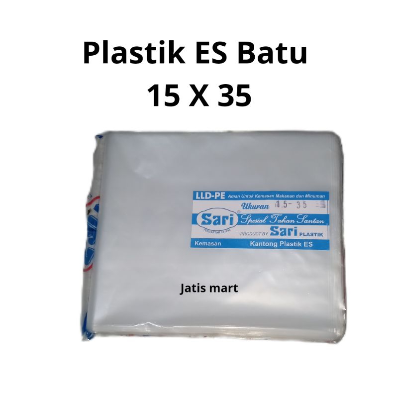 Jual Plastik es batu 15 X 35 kantong plastik spesial tahan santan ...