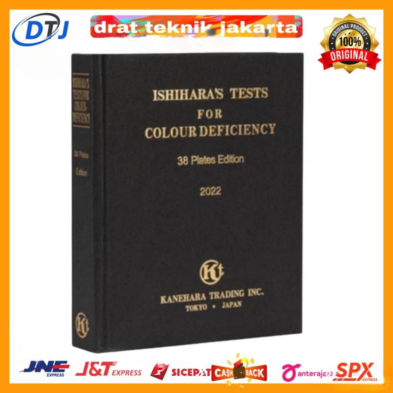Jual buku cek tes buta warna Isihara ishihara 38 plates | Shopee Indonesia