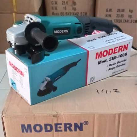 Jual MODERN SIM-100B Mesin Gerinda Tangan 4 Inch Angle Disc Grinder ...