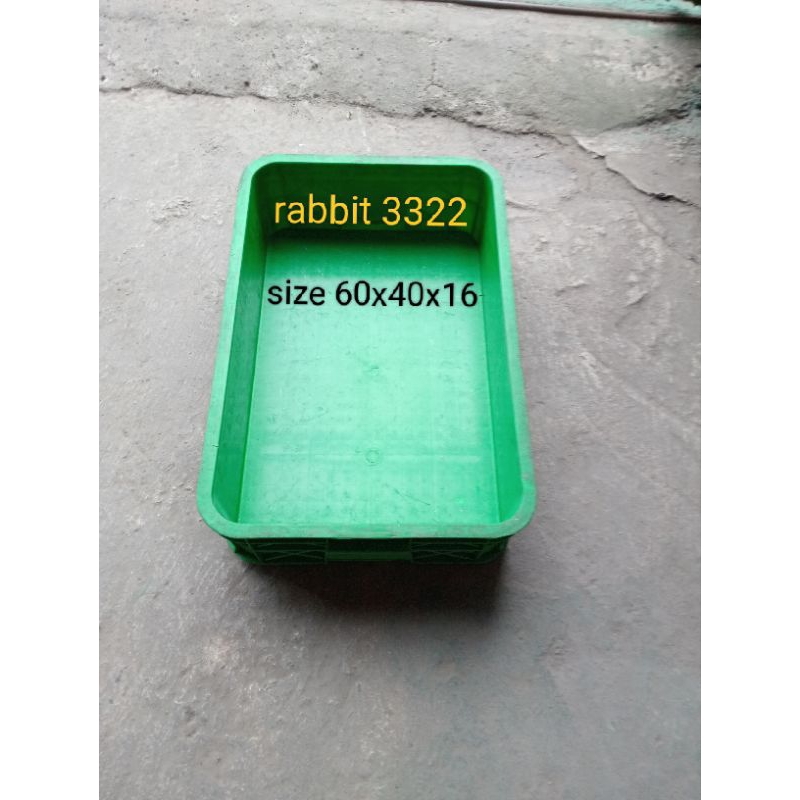 Jual box rabbit 3322 size 60x40x15 bekas rasa baru ready warna biru dan ...