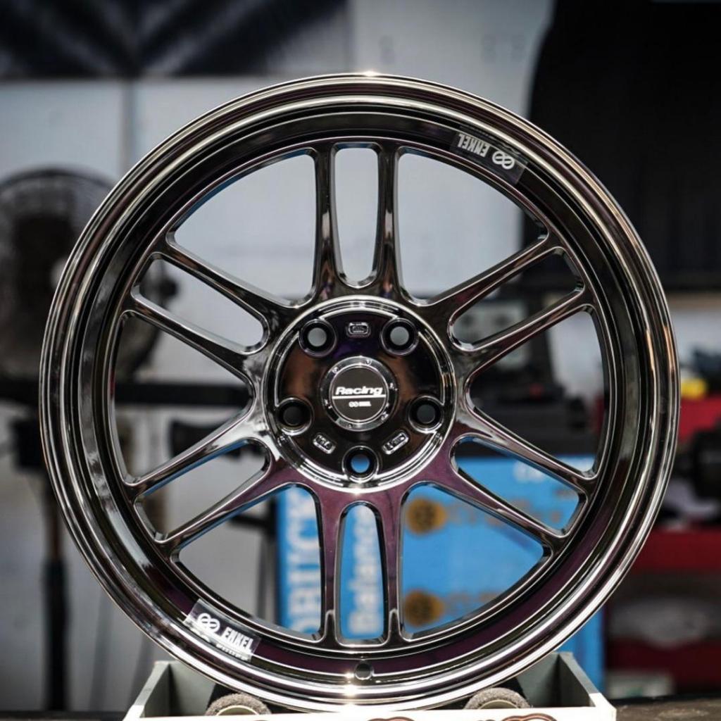Jual VELG ENKEI RPF1 BLACK CHROME FLOW FORMING R18 PCD 5x114 LEBAR 9 ET 28 Warna Black Chrome ...