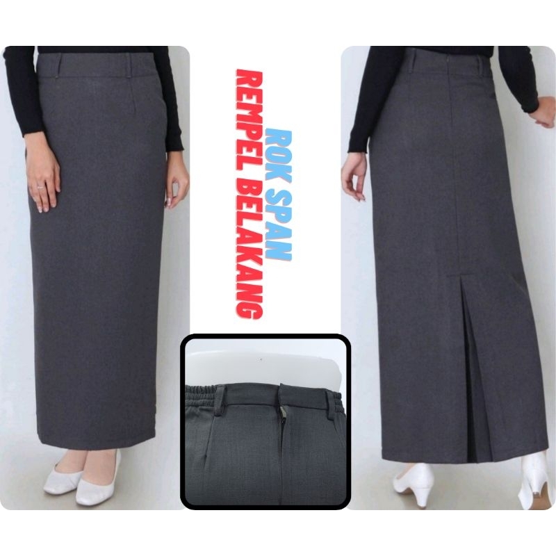 Jual ROK formal wanita rempel belakang bawahan kerja kantor/dinas ...