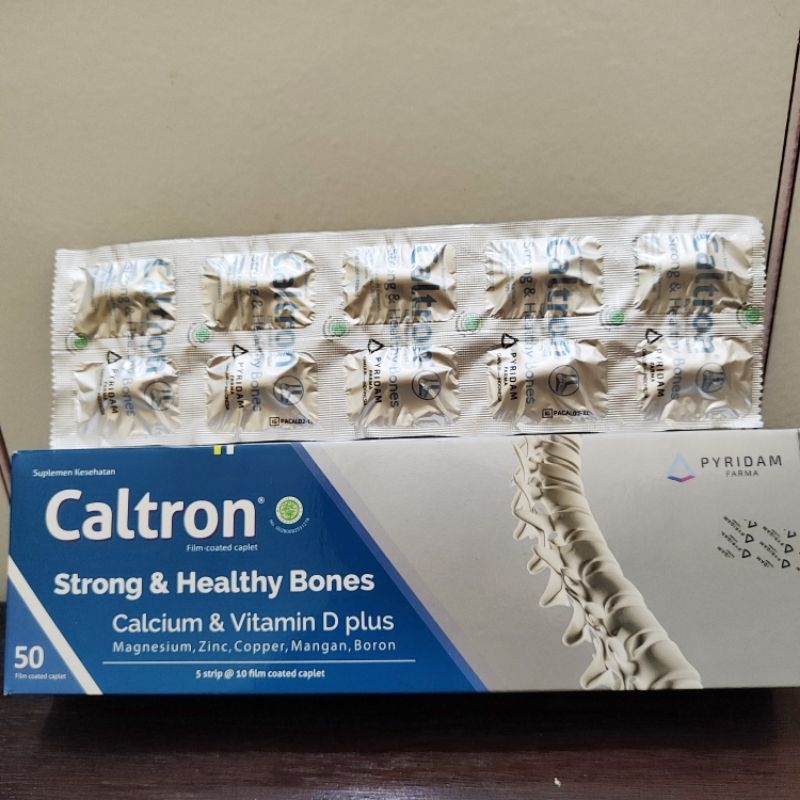 Jual CALTRON STRIP ISI 10 Tablet Kalsium Vitamin D Plus | Shopee Indonesia