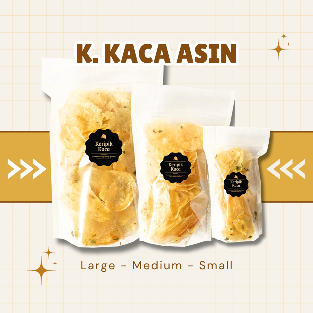 Jual [DELISH SNACKS] Keripik Kaca Asin / Snack Cemilan Camilan Jajajan ...