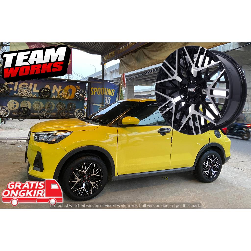Jual VELG RACING MOBIL RAIZE ROCKY RING 17 HSR BENAWA BLACK POLLISH R17 LEBAR 7,5 ET45 PELEK ...