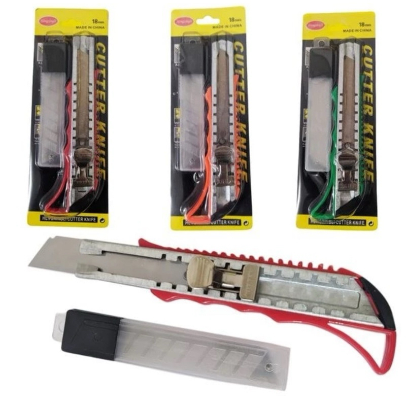 Jual Cutter Kanife Pisau Ukuran Besar FREE Refill 18mm Kertas Super ...
