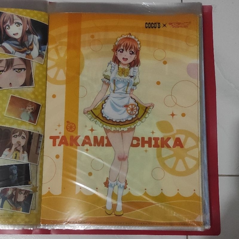 Jual A4 Clearfile Clear File Anime Love Live Aqours Takami Chika ...