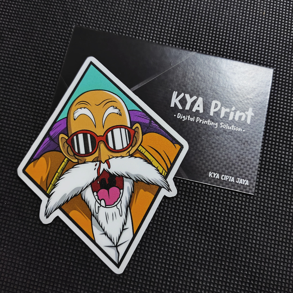 Jual Premium Sticker Dragon Ball Z Master Roshi Frame Version | Shopee ...