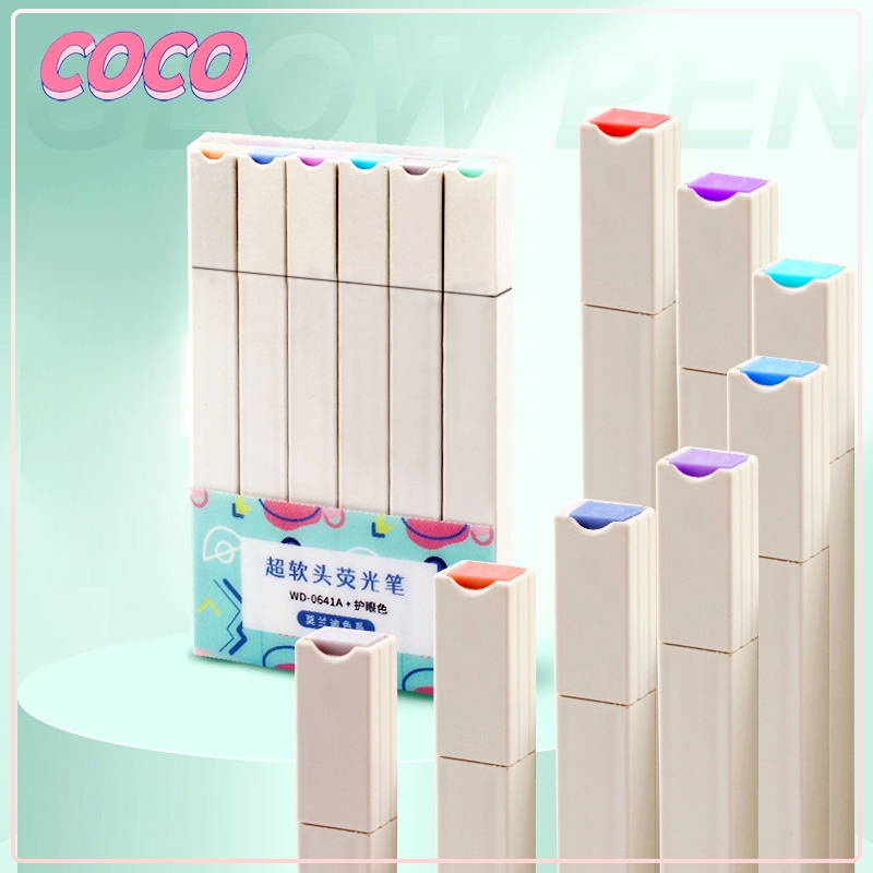 Jual Stabilo Pastel 1 Set/highliter stabillo warna/stabilo isi 6 warna ...