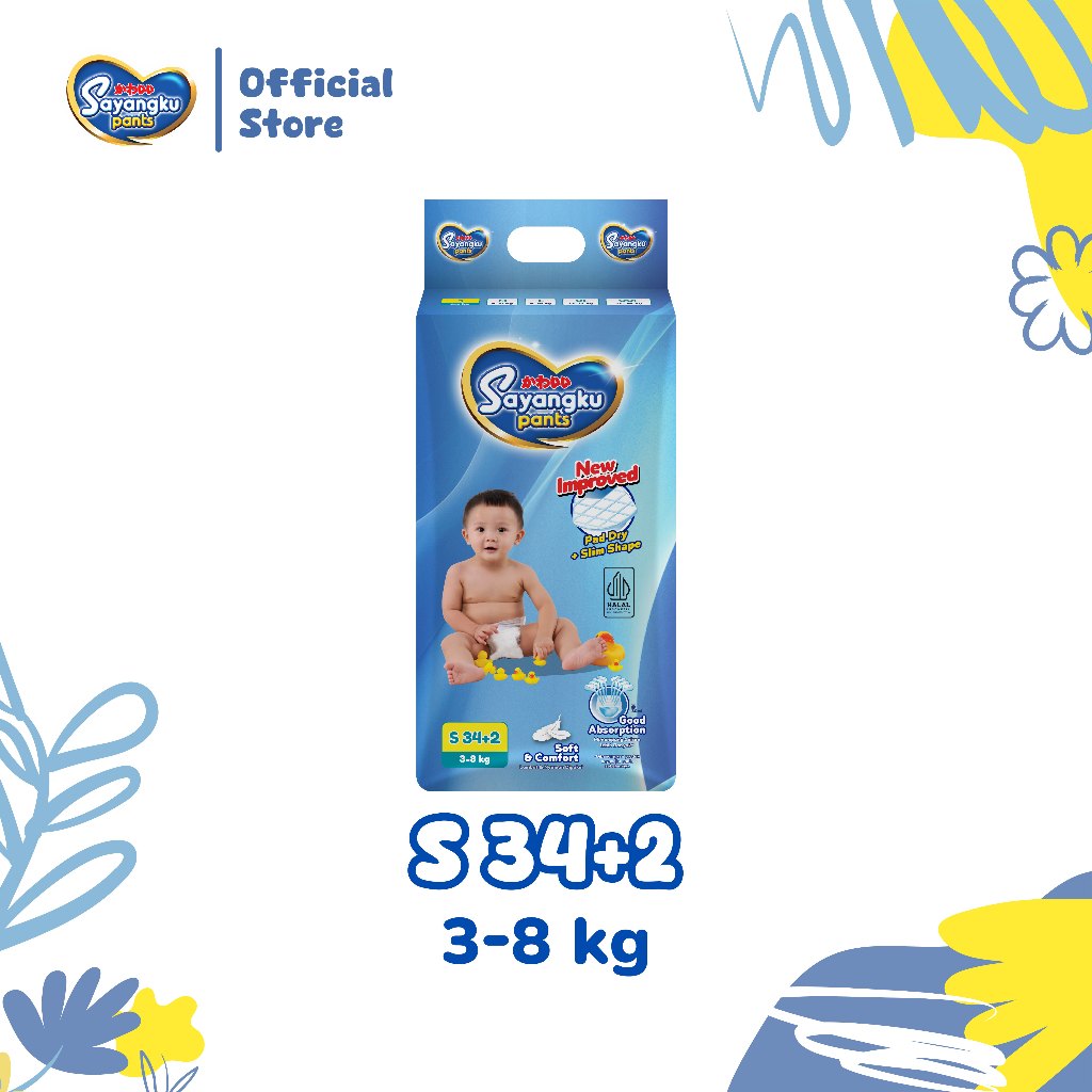 Jual SAYANGKU PANTS JUMBO PACK Popok Celana Bayi S34+2/M30+2/L26+2/XL24 ...