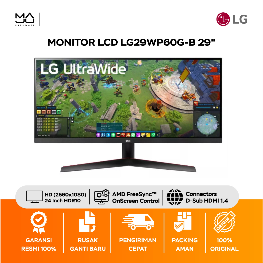 Jual Monitor LG 29WP60G-B ATI Monitor 29'' UltraWide Full HD HDR IPS ...