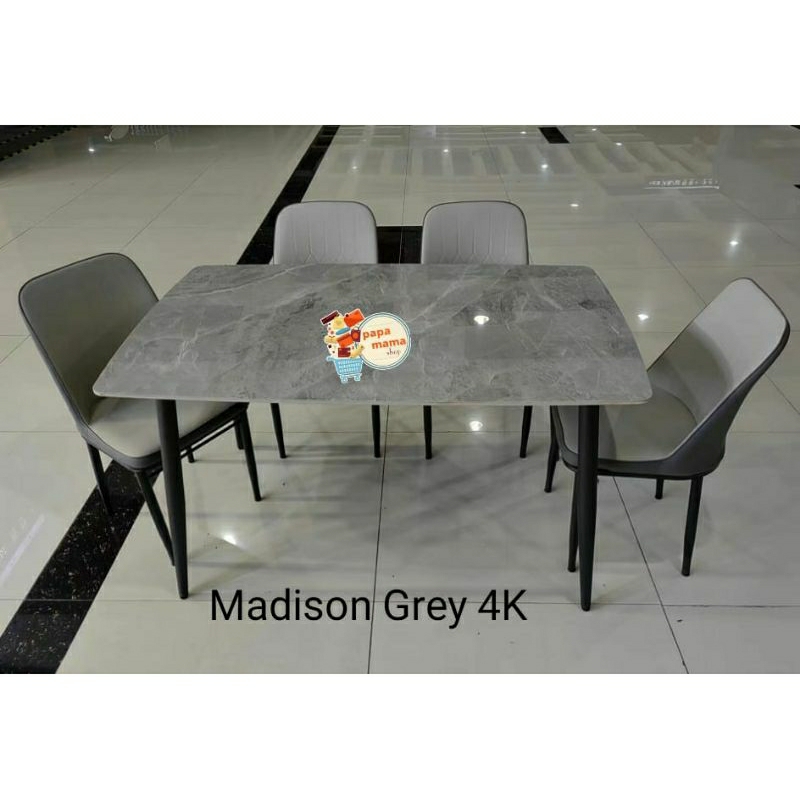 Jual MADISON Meja Makan Granit 4 Kursi 120cm - Anti Gores - Dining ...