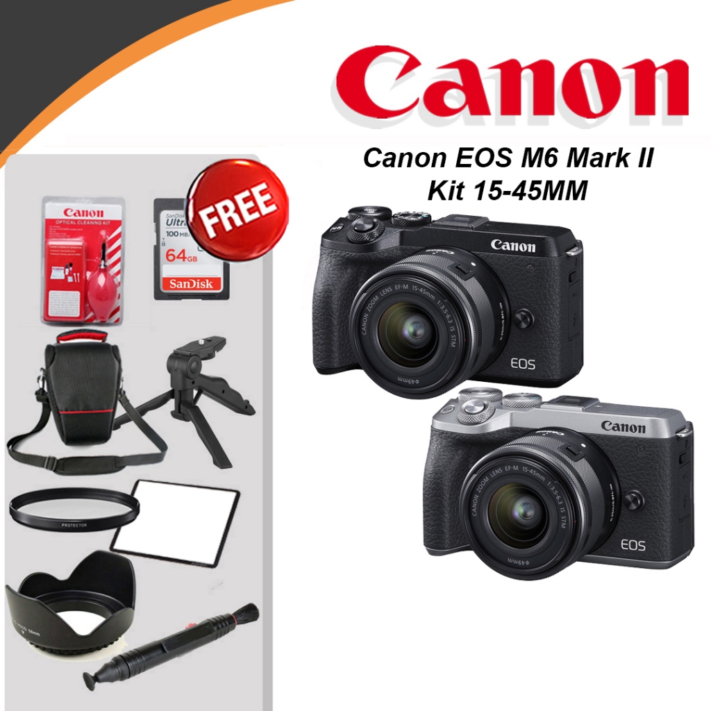 Jual CANON EOS M6 MARK II KIT 15-45MM IS STM - CANON EOS M6 MARK 2 ...