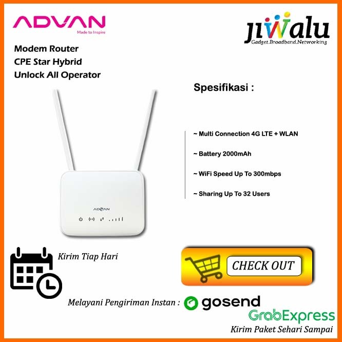 Jual MODEM ROUTER ADVAN CPE START MODEM WIFI WLAN 4G LTE UNLOCK ALL ...