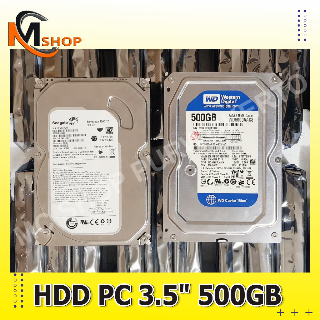Jual HDD PC INTERNAL DESKTOP HARDISK KOMPUTER 500GB 3.5 INCH SATA ...