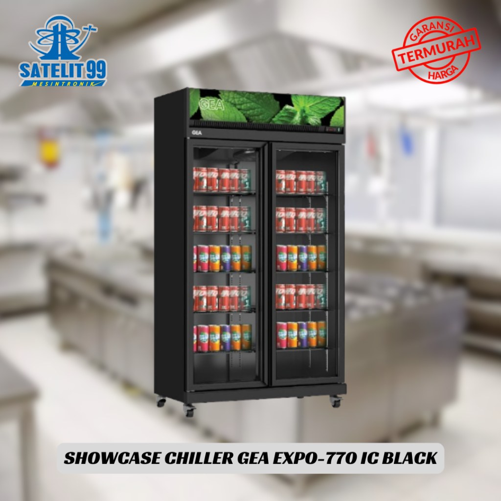 Jual SHOWCASE CHILLER / SHOWCASE COOLER GEA EXPO-770 IC BLACK | Shopee ...
