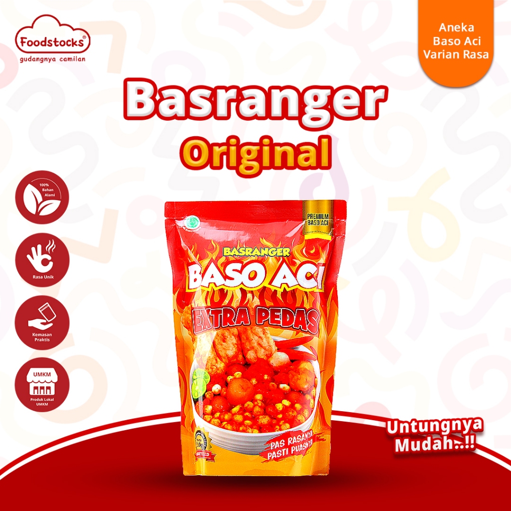 Jual Basranger - Baso Aci Extra Boci Pedas Original Halal 200 gr | Shopee Indonesia
