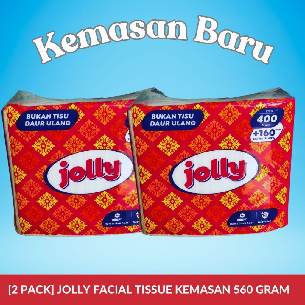 Jual 2 PACK JOLLY KILOAN Tisu Jolly 560 gram isi 2 Pack Tissue Promo ...